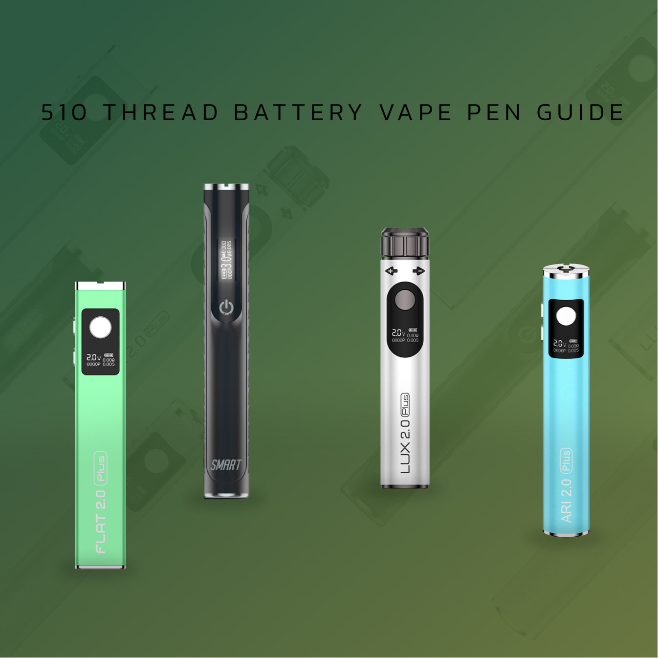 510 Thread Battery Vape Pen Guide: Match Your Vaping Style – Yocan ...