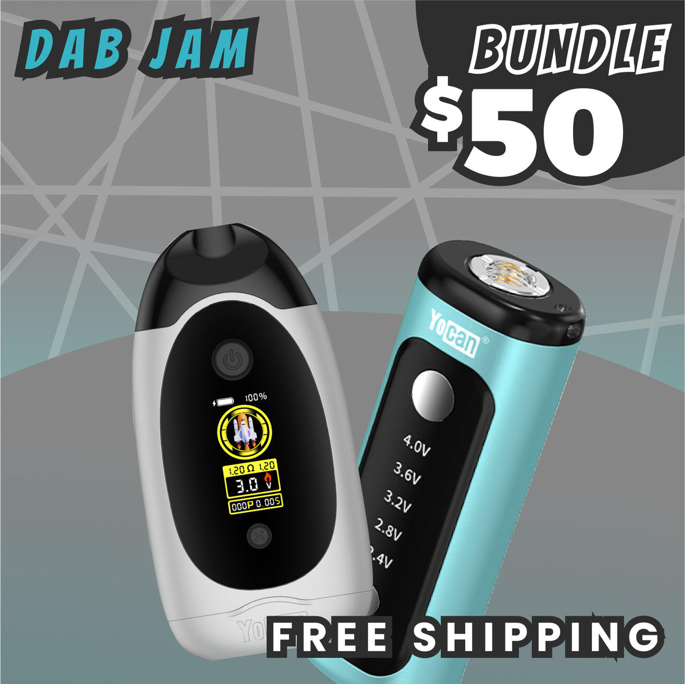 Yocan Dab Jam Dubb BUNDLE - Silver – Yocan Vaporizer