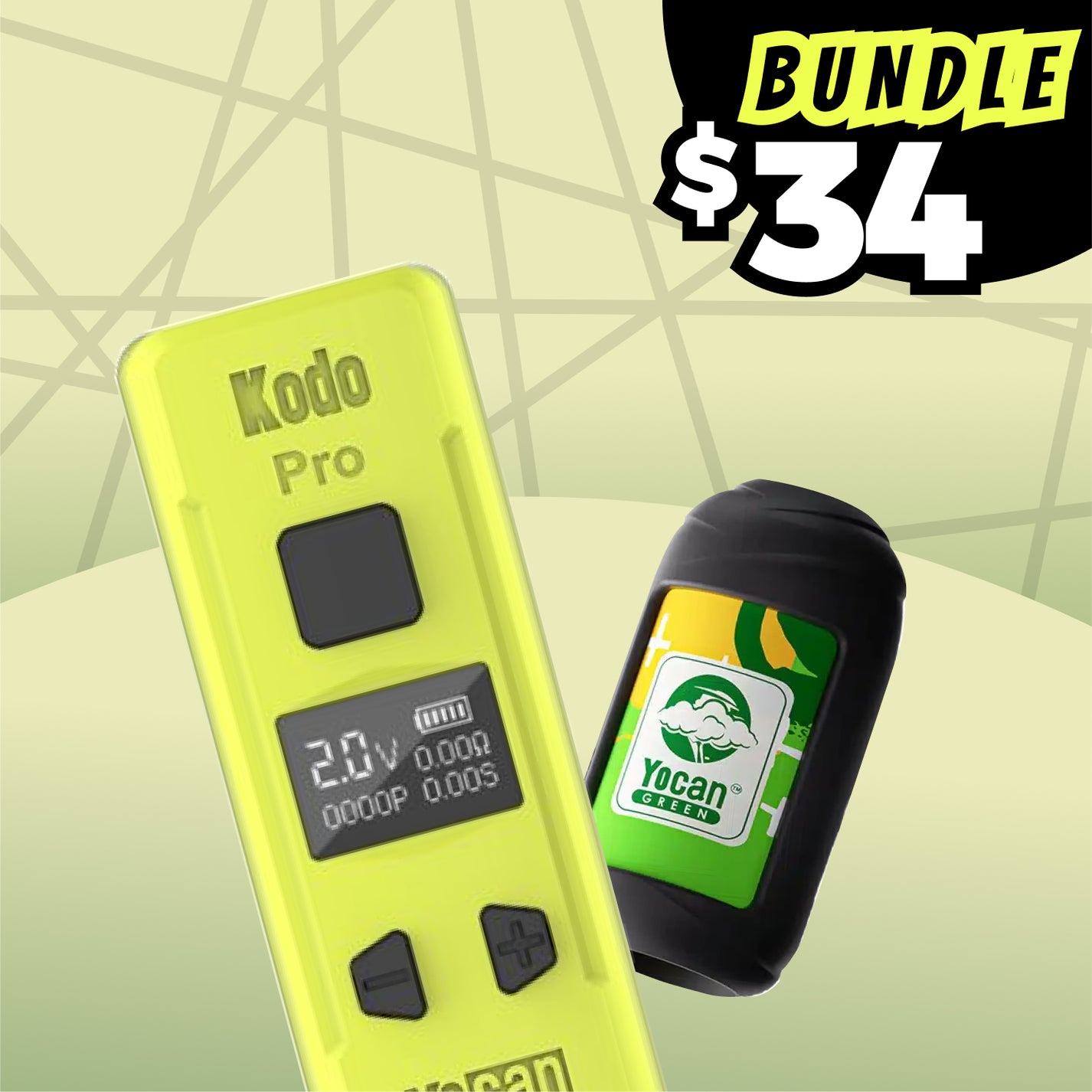 Yocan Kodo Pro Yellow + Pinecone Air Filter BUNDLE – Yocan Vaporizer
